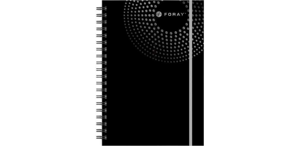 Foray Executive Wirebound Black Hardback Cover Notebook Ruled 200 Pages ...